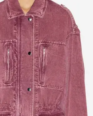 MARANT ETOILE Joanna Denim Jacket - Raspberry