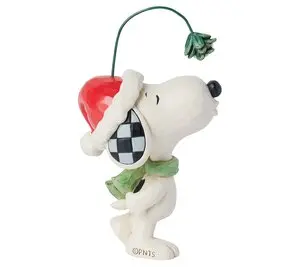 JIM SHORE Peanuts Snoopy Mistletoe Mini