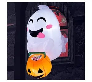 SYNCFUN 4.5 Fthalloween Inflatable Flying Ghost - One-color