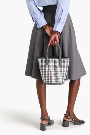 Thom Browne Checked Bucket Bag
