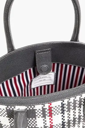 Thom Browne Checked Bucket Bag