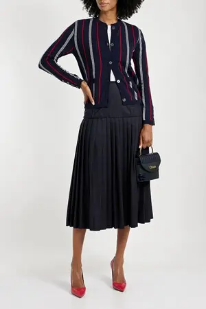 Thom Browne Striped Cashmere Cardigan