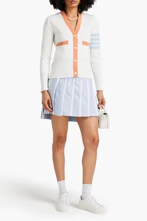Thom Browne Milano Striped Cotton Cardigan