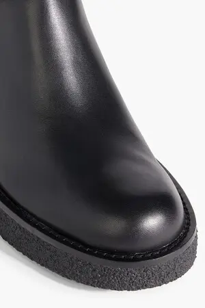 STUART WEITZMAN Mountain Buckle Leather Ankle Boots