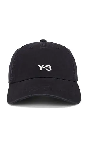 Y3 Cap With Logo Detail - Black