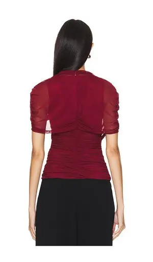 Amanda Uprichard X Revolve Evianna Top - Wine