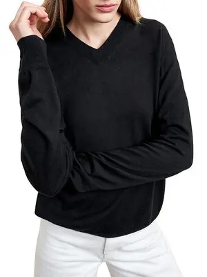 LA LIGNE Ben V-neck Sweater Black