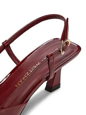 STUART WEITZMAN Vinnie 50mm Patent Leather Pumps - Rosewood