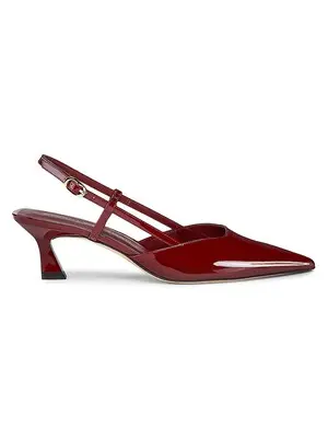 STUART WEITZMAN Vinnie 50mm Patent Leather Pumps - Rosewood