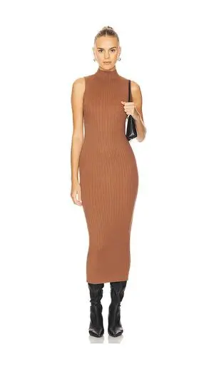 LOVERS AND FRIENDS Adalee Midi Dress - Brown