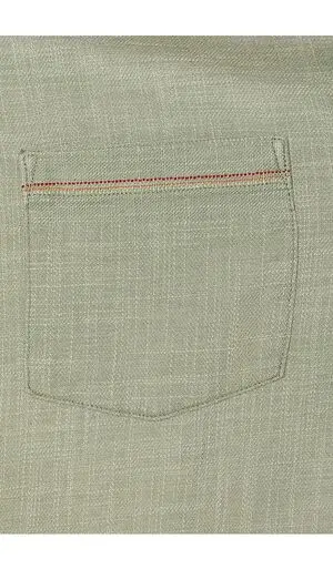 Marine Layer Classic Stretch Selvage Shirt In Green