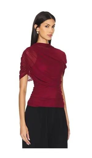 Amanda Uprichard X Evianna Top - Wine
