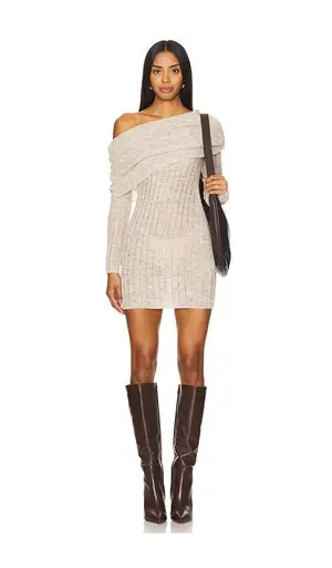 LOVERS AND FRIENDS Ionela Off The Shoulder Dress - Oatmeal