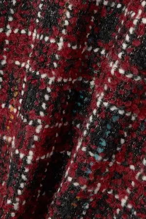 ANINE BING Lydia Checked Woolblend Bouclétweed Jacket