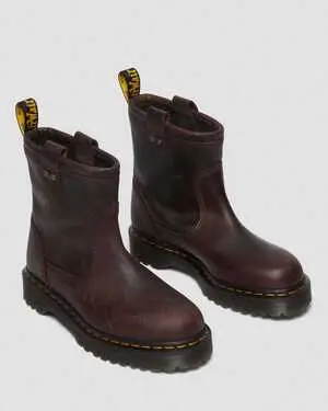 Dr. Martens Anistone Lo Leather Biker Boots In Brown - 47  display picture 2
