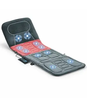 SKONYON Foldable Massage Mat With Heat And 10 Vibration Motors