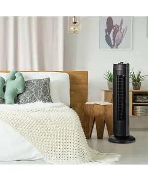 SKONYON Fantask 35w 28 Inch Quiet Bladeless Oscillating Tower Fan