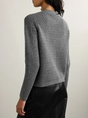 Arch4 Crocheted Cashmere Cardigan - Gray