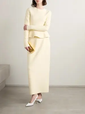 Gabriela Hearst Wolff Wool Maxi Skirt