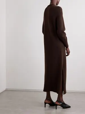 FFORME Ainsley Wool-cashmere Maxi Dress - Brown