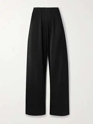 FFORME Dayne Sateen Wide-leg Pants - Black