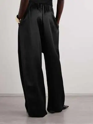 FFORME Dayne Sateen Wide-leg Pants - Black