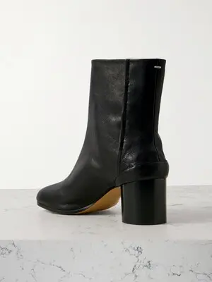 MAISON MARGIELA Tabi Split-toe Leather Ankle Boots - Black