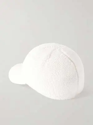 Brunello Cucinelli Appliquéd Waffle-knit Wool Baseball Cap