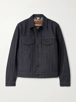 Loro Piana Kea Cotton And Cashmere-blend Denim Jacket