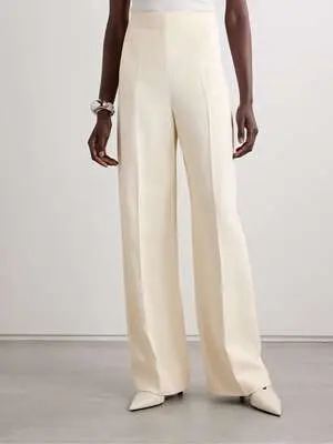 FFORME Peyton Crepe Wide-leg Pants - Cream