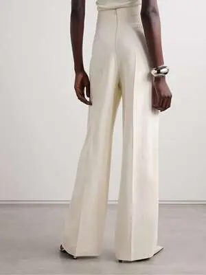 FFORME Peyton Crepe Wide-leg Pants - Cream