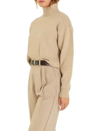 GREY LAB Turtleneck Crop Sweater