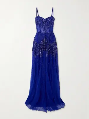Zuhair Murad Embellished Tulle Gown