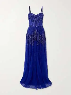 Zuhair Murad Embellished Tulle Gown