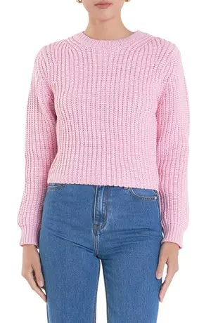 English Factory Cropped Sweaters For Women