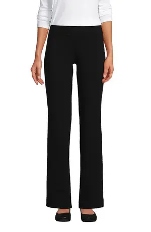 LANDS' END Starfish Mid Rise Straight Leg Pants - Black
