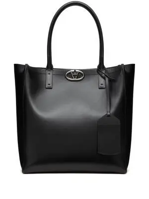 Valentino Garavani Vlogo Locker Medium Tote Bag - Black
