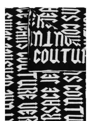 Versace Intarsia Knit-logo Scarf