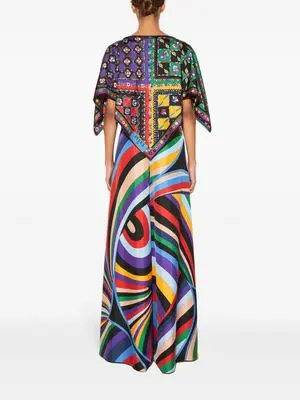 Emilio Pucci Iride-print Silk Trousers - Purple