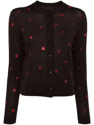 JNBY Sequined Butterfly-embroidered Cardigan