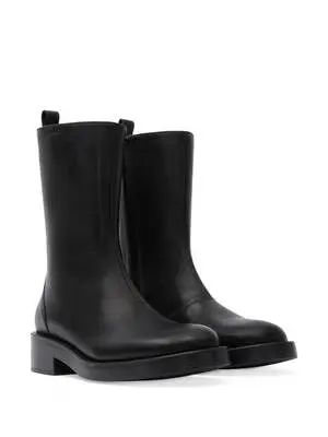 COURREGES Rider Leather Boots - Black