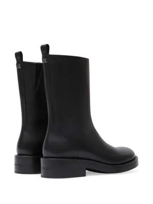 COURREGES Rider Leather Boots - Black