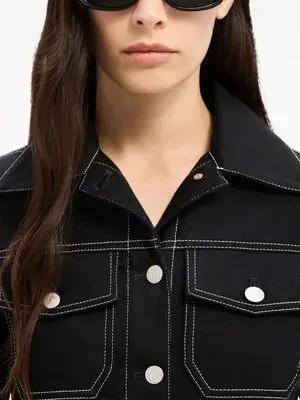 COURREGES Topstitched Denim Trucker Jacket