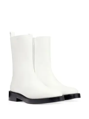 COURREGES Rider Leather Boots - White