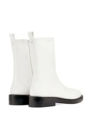 COURREGES Rider Leather Boots - White