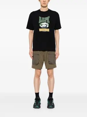 AAPE BY *A BATHING APE Moonface Logo College T-shirt - Black