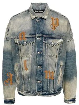 Palm Angels Palm Angels Flap Pockets Denim Jacket Blue