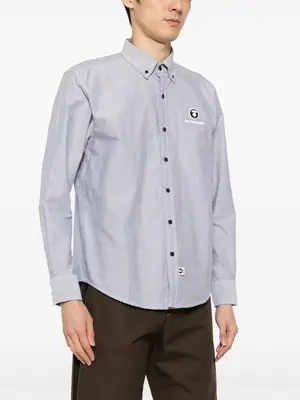 AAPE BY *A BATHING APE Logo-patch Long-sleeved Shirt