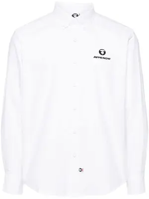 AAPE BY *A BATHING APE Logo-patch Long-sleeved Shirt