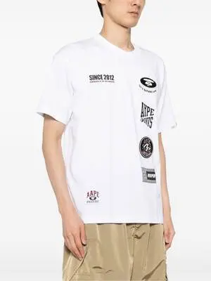 AAPE BY *A BATHING APE Moonface Logo Universe T-shirt